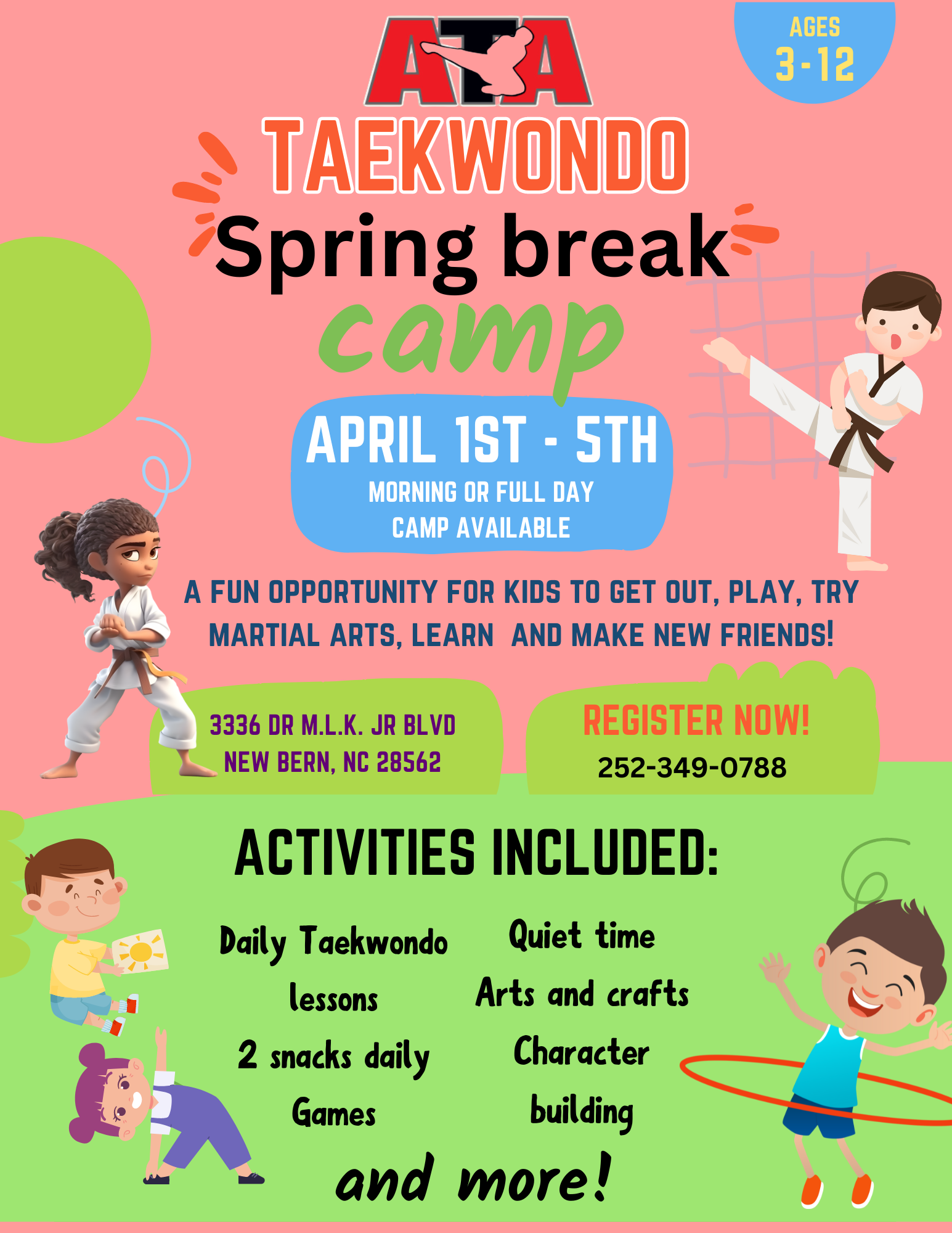 Upcoming Camps – ATA Martial Arts Academy